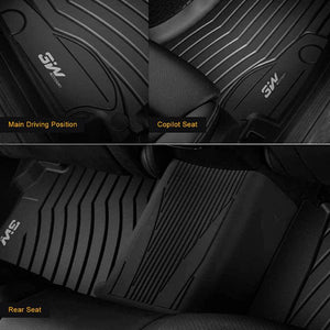 3W Mercedes-Benz GLC 2016-2022 Custom Floor Mats / Trunk Mat TPE Mater